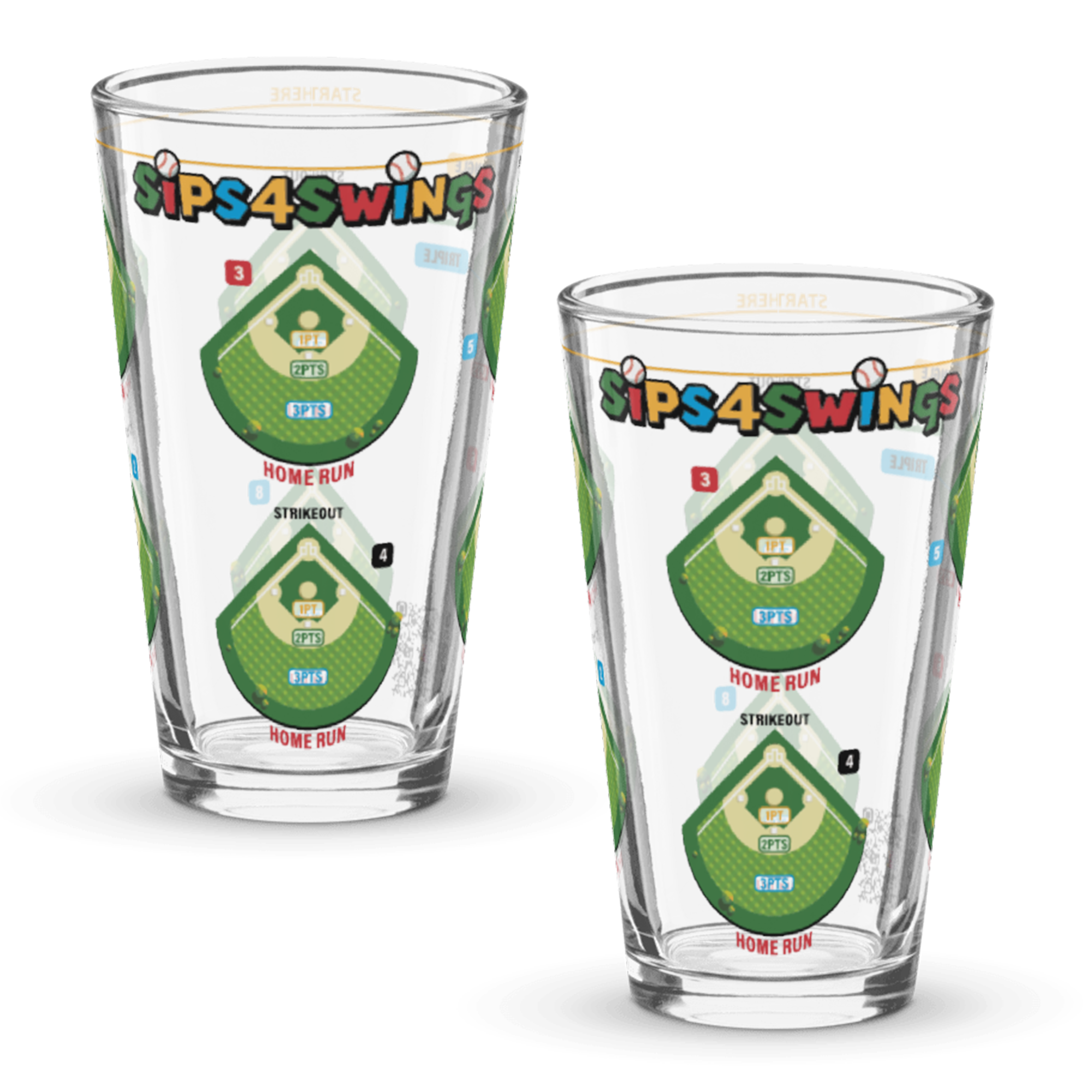 Sips4Swings | A Pint Glass Baseball Game – Legit Fast Printing